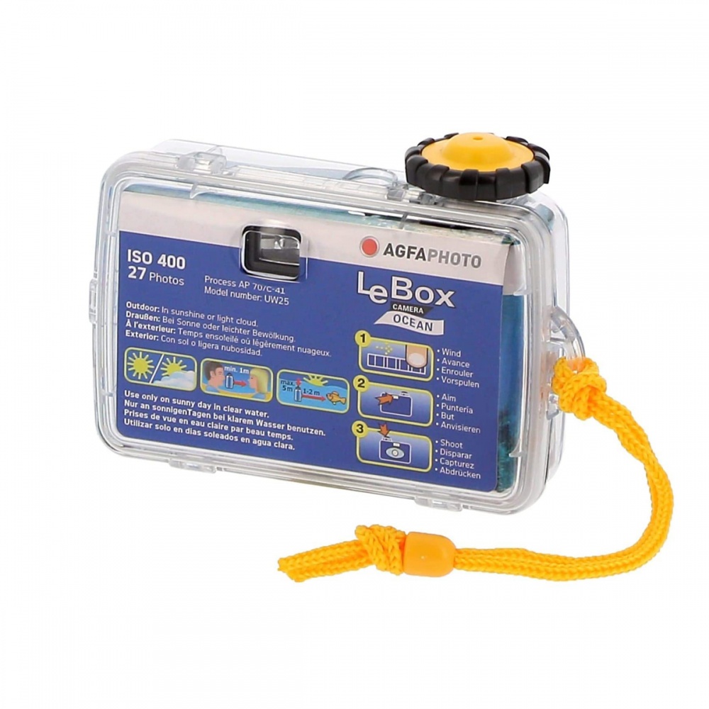 AgfaPhoto LeBox Ocean - Underwater Single Use Camera 27 Exposures ...
